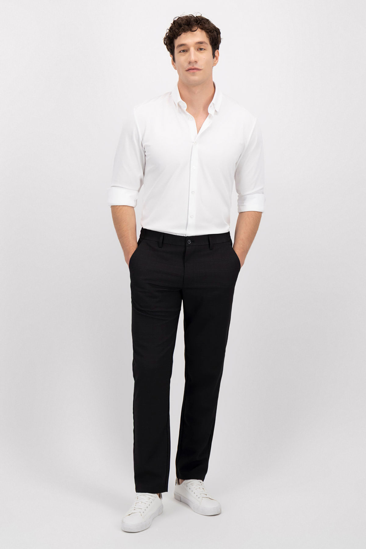 Camisa Formal Jersey Slim - Men's Fashion